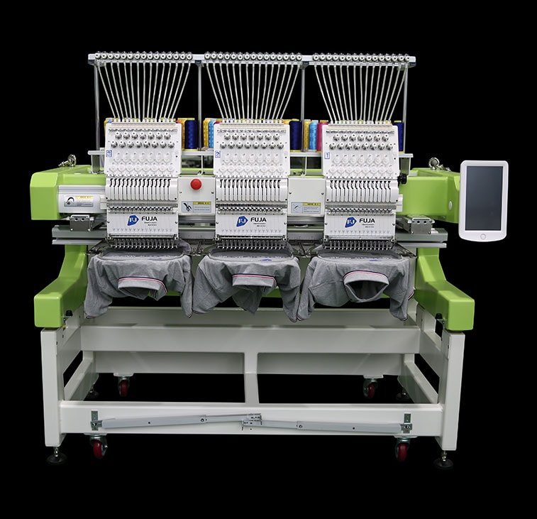 Automatic 3 Head T shirt Embroidery Machine factory/manufacturers ...
